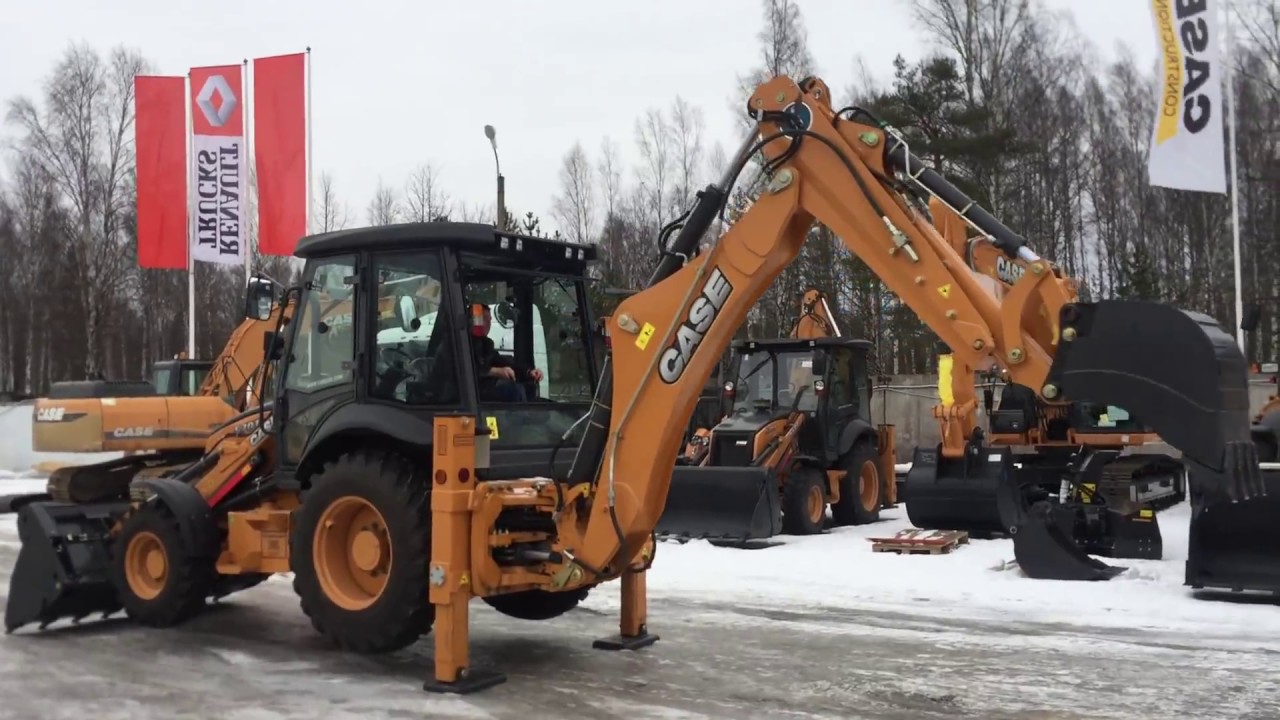 CASE 570 T фигурное копание - YouTube