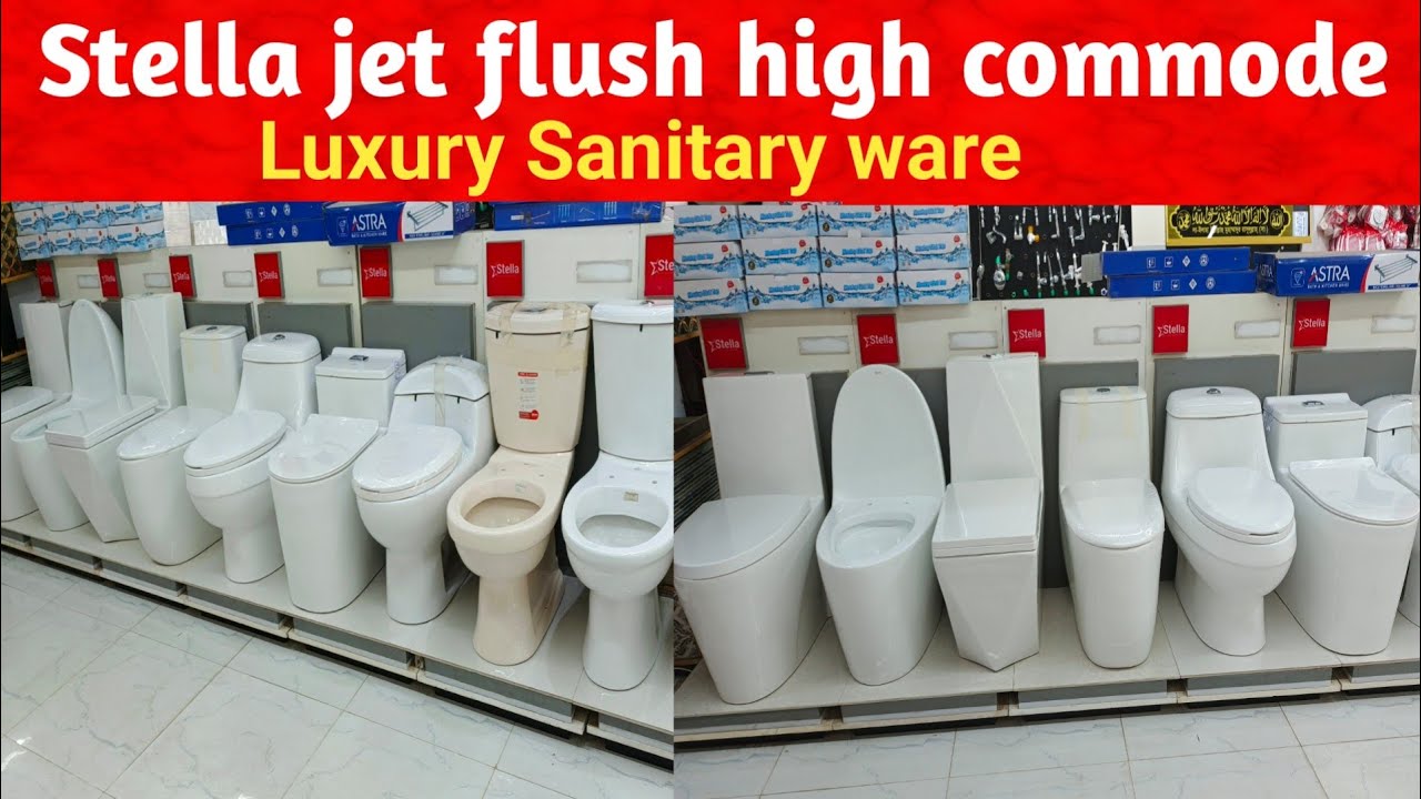 Stella jet flush high commode। Luxury Sanitary ware 2025 - YouTube