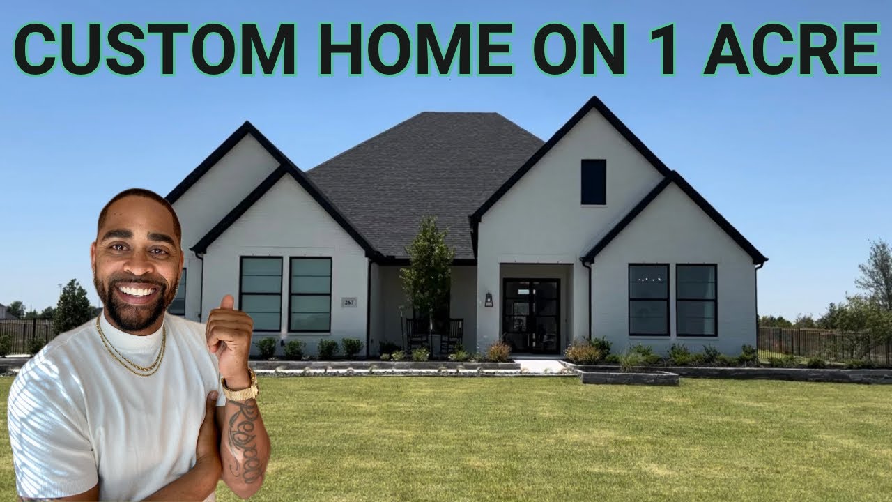 House Tour Of Custom Home On Acre Lot | New Construction In DFW - YouTube