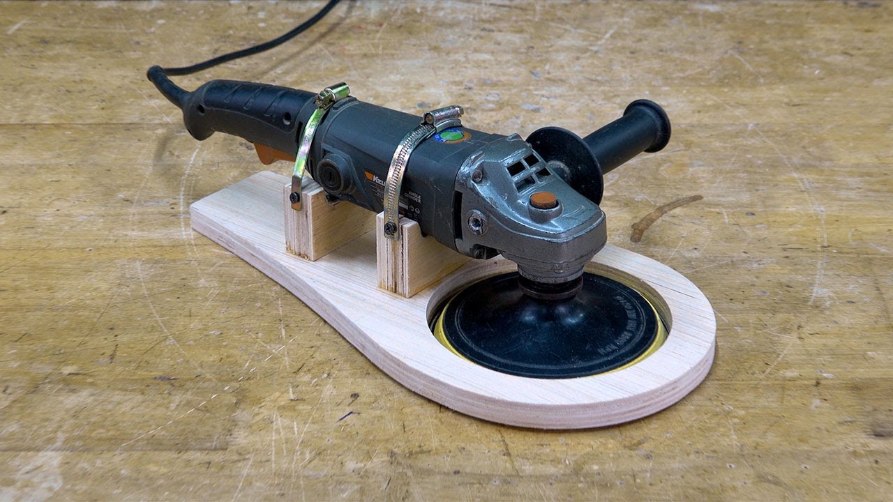 Turn angle grinder into most amazing disc sander machine - YouTube