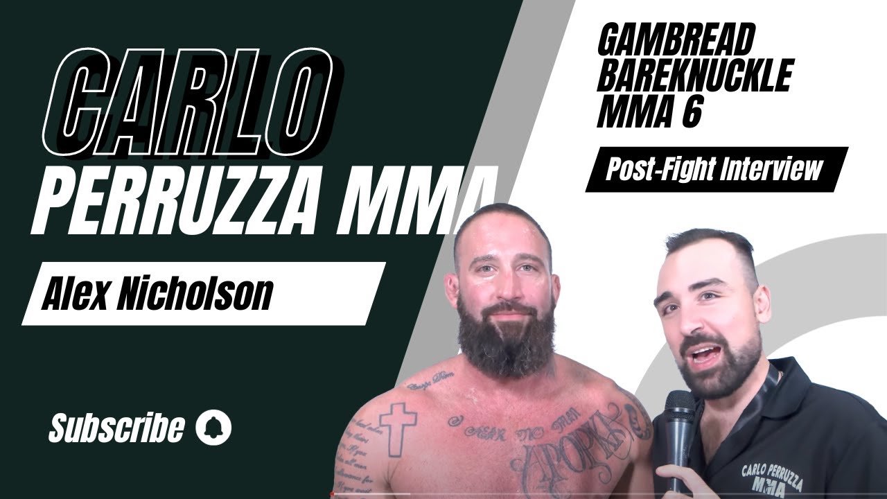 Alex Nicholson Gamebred FC Bareknuckle MMA 6 Post-Fight Interview - YouTube