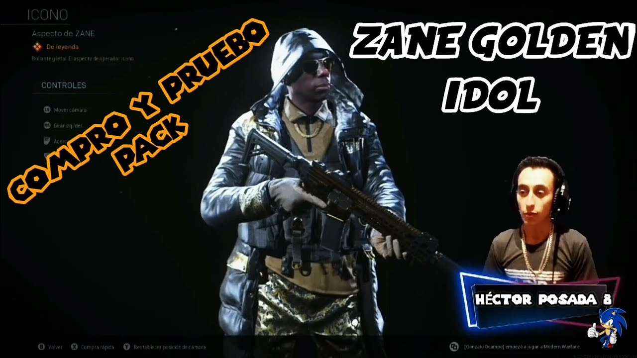 Compro pack de Zane Golden Idol Call Of Duty Modern Warfare "Warzone ...