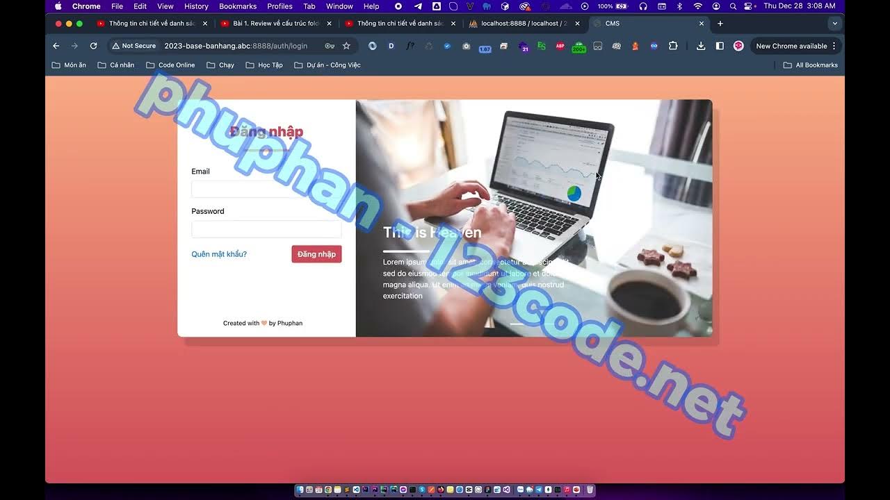 Bài 5.Login admin và phân quyền trong đồ án - 123code.net - YouTube