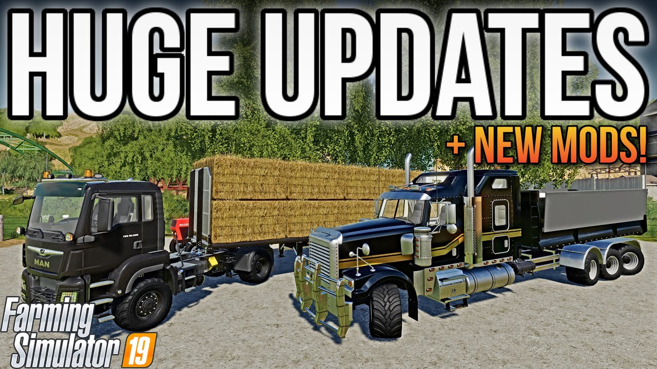 NEW MODS! AUTOLOAD BIG SQUARE BALES + NEW MAP! | Farming Simulator 19 ...
