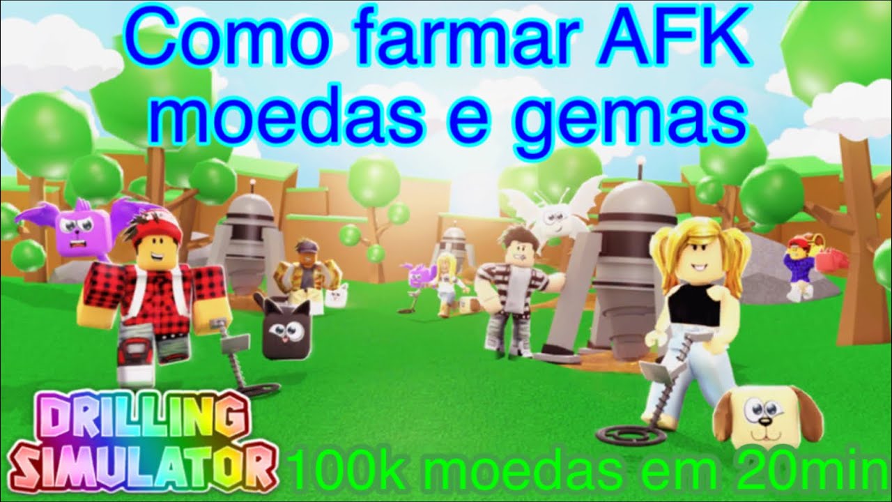 Como farmar AFK moedas e gemas no Drilling Simulator 🌈 ⭐️ (Roblox ...