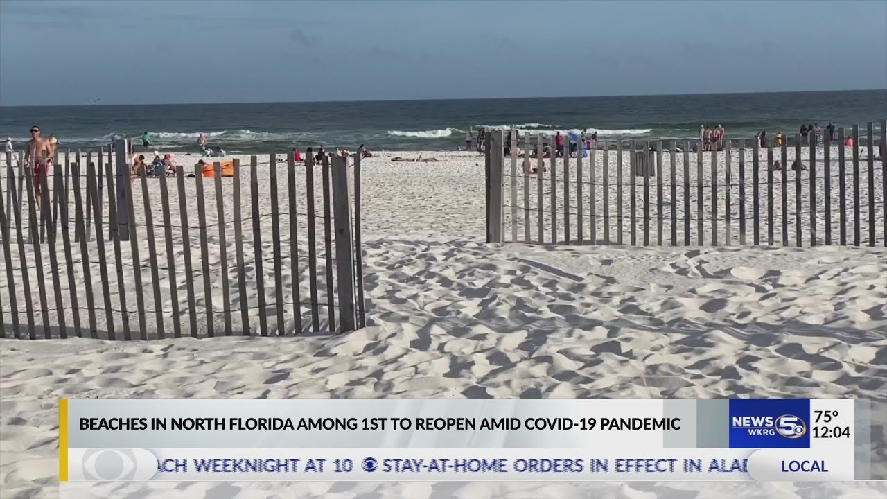 Some North Florida beaches among first to reopen during pandemic - YouTube