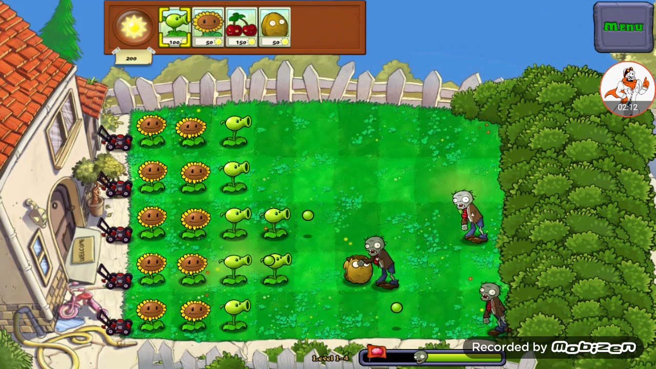 level 1-4 de pvz HD //leer la descripción - YouTube