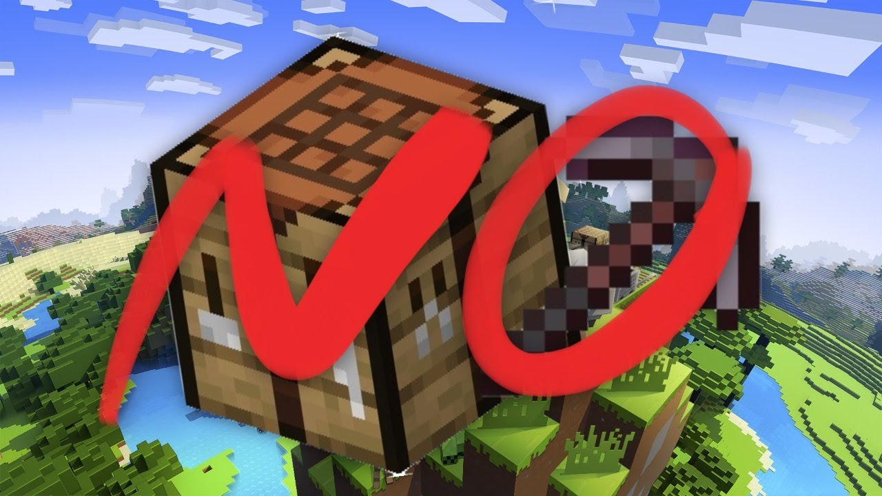 Minecraft but you can neither mine nor craft - YouTube