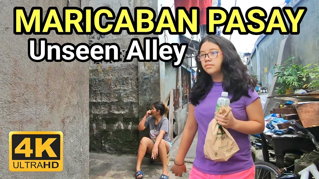 UNBELIEVABLE NEIGHBORHOOD in PASAY | Walk at Hidden Life Narrow Alley ...