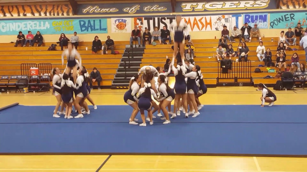 Delano High School's Cheerleader Winter Homecoming Routine 2017 - YouTube