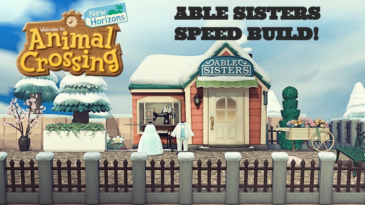 ABLE SISTERS SPEED BUILD - ANIMAL CROSSING: NEW HORIZONS #acnh # ...