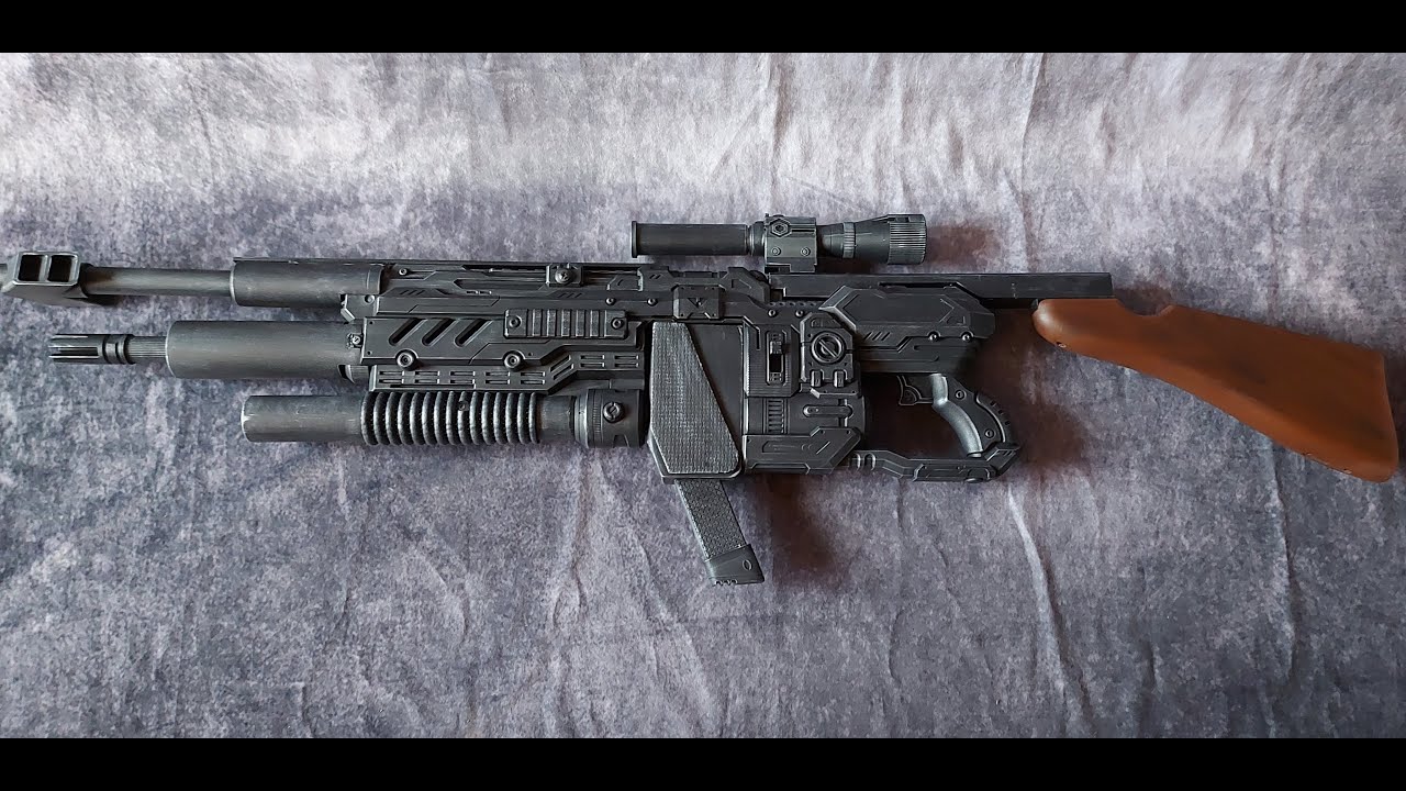 Cables Gun from the movie Deadpool 2 , Nerf mod of a X Shot Excel Turbo ...