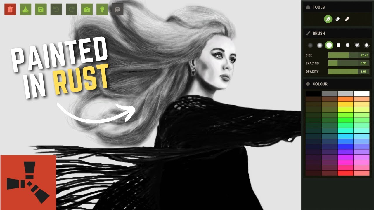 Rust Art - Speed Painting - Adele - YouTube