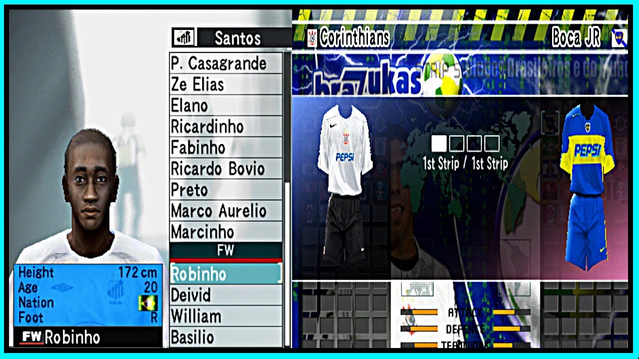ESSE FOI O PRIMEIRO BRASILEIRÃO LANÇADO EM 2005 FEITO SOBRE O PES 2004 ...