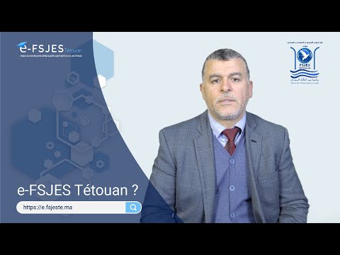 la plateforme e-FSJES de Tétouan