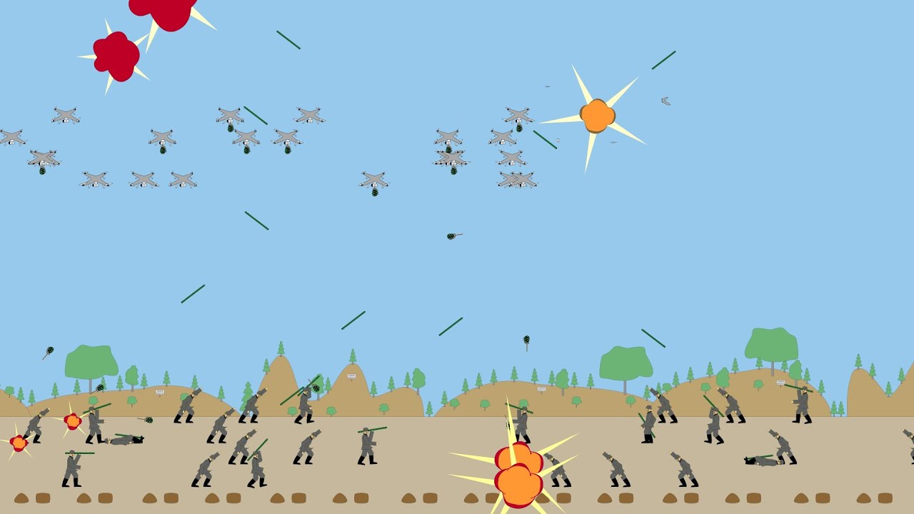 German Blast Cartridge Soldiers Throw Blast Cartridge at French Grenade ...