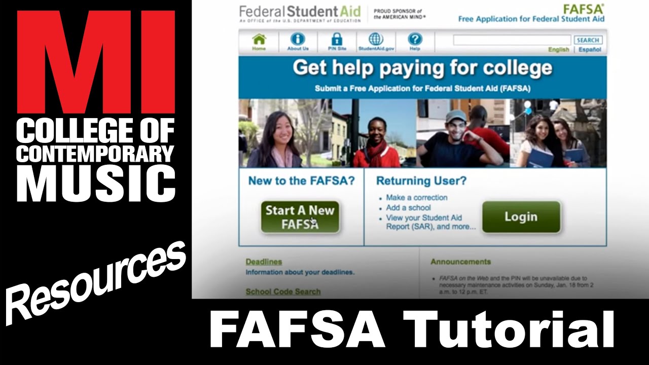 The 2015-2016 FAFSA Tutorial - YouTube