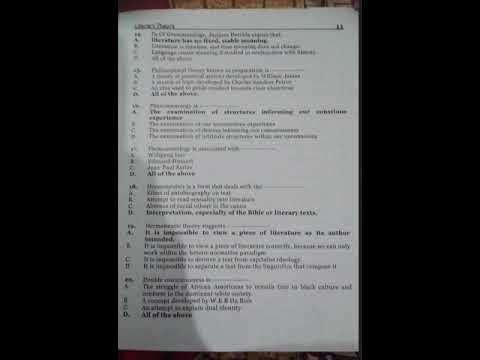 MULTIPLE CHOICE QUESTIONS /LIERAL HUMANISIN /MCQS/ LITERARY THEORY ...