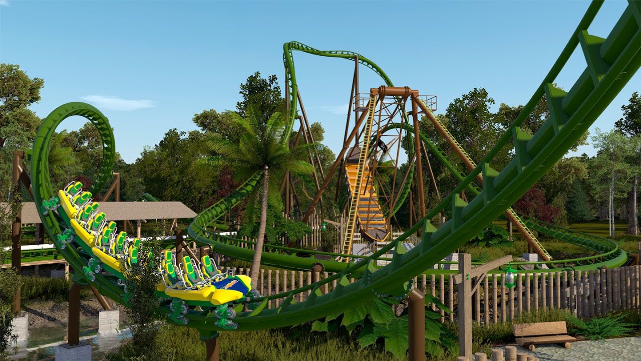 Amazon Rainforest Adventure - NoLimits 2 (Vekoma MK1101 DLC) - YouTube