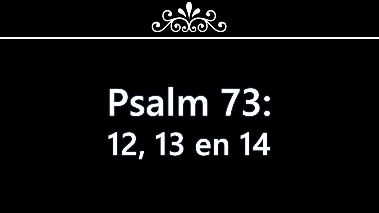 Psalm 73 Vers 12 13 En 14 YouTube Psalm 73 Vers 12 13 En 14 YouTube