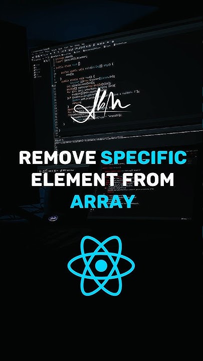 Remove specific element from array - JavaScript Tutorial - #javascript #reactjs #shorts - YouTube