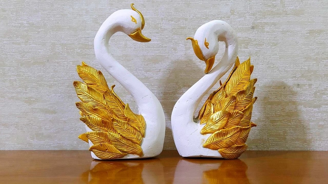 DIY Swan Couple/ Cardboard Craft Ideas /DIY Valentine gift ideas - YouTube