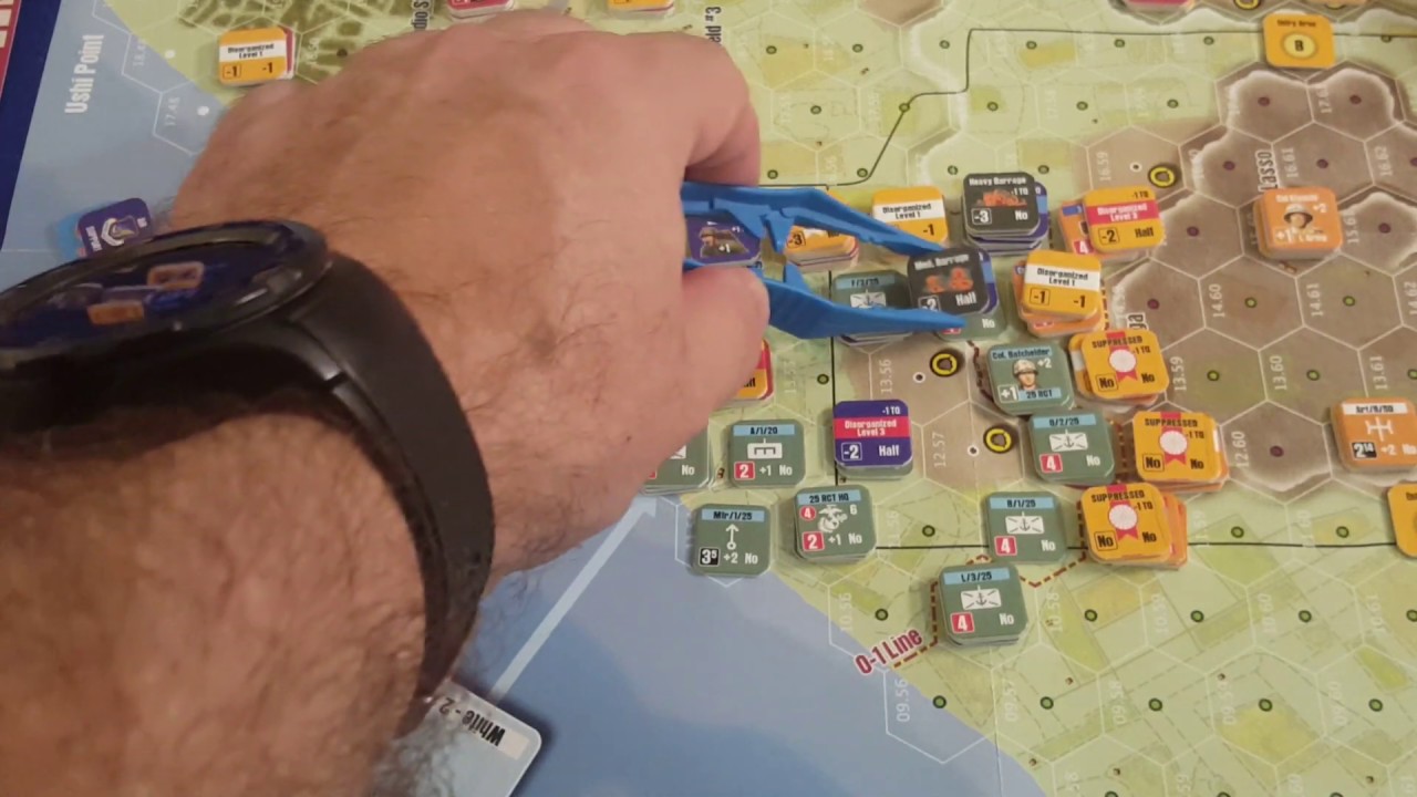 Compass Games Tinian:TFB Playthrough Scenario 1 Jig Day Night 1 Turn ...