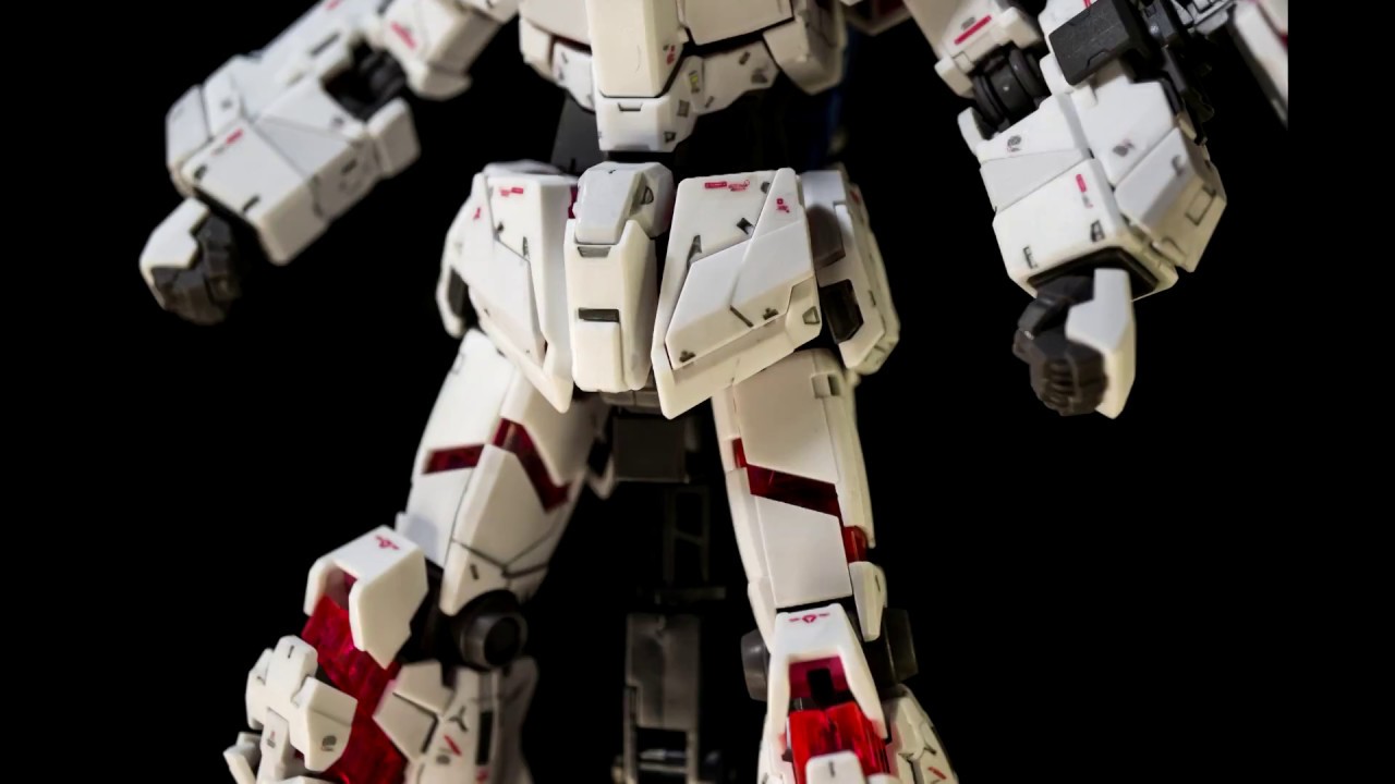 [RG] RX-0 Gundam Unicorn Destroy Mode Transformation - YouTube