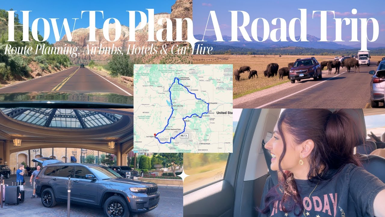 How to plan a road trip! 🚙 || Route planning, Airbnbs, Hotels, Car hire ...