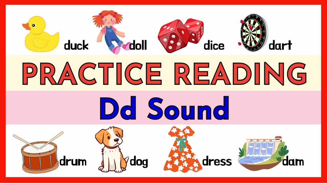 Practice Reading Words with Dd Sound / Develop Your Reading and ...