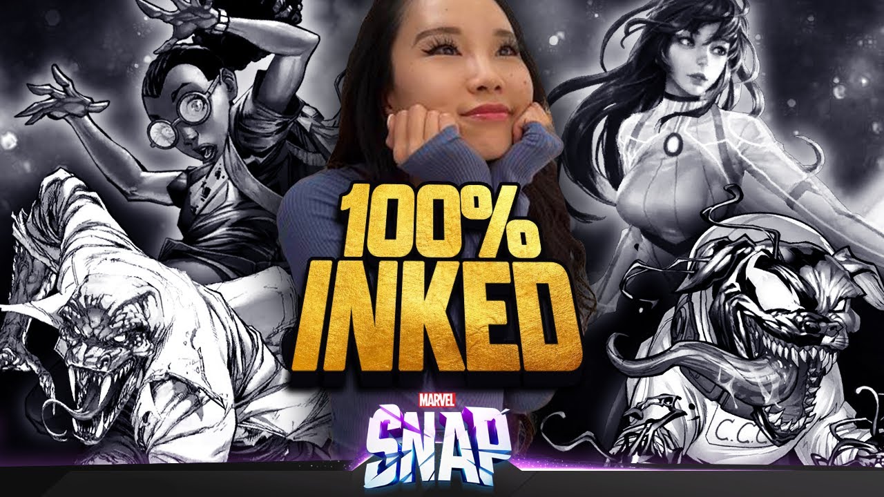 FULL INKED DECK in Marvel Snap? 🖤🤍🖤🤍 Gameplay and Highlights - YouTube