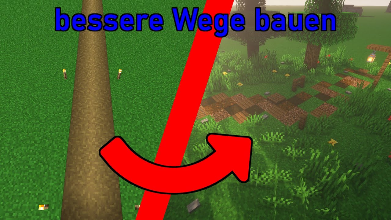 Bessere Wege bauen in Minecraft | Tutorial - YouTube