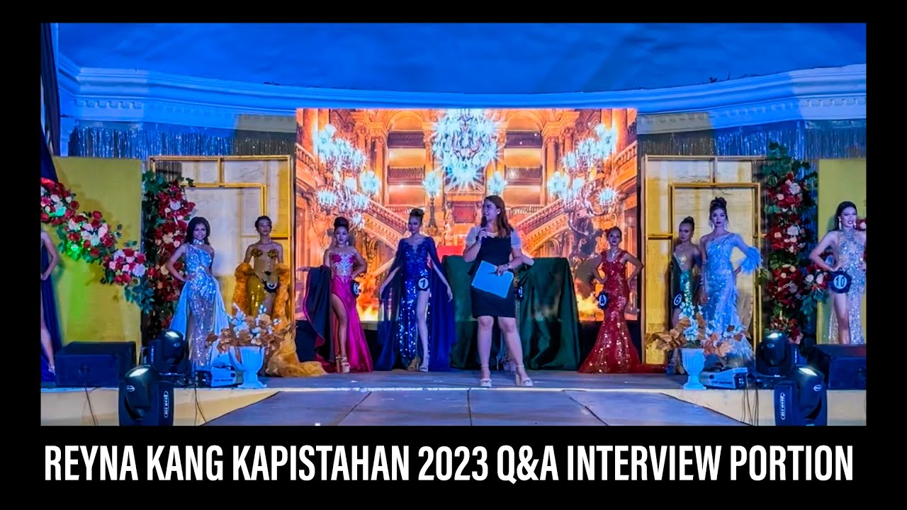 REYNA KANG KAPISTAHAN Q&A QUESTION & ANSWER PORTION I BEAUTY PAGEANT ...