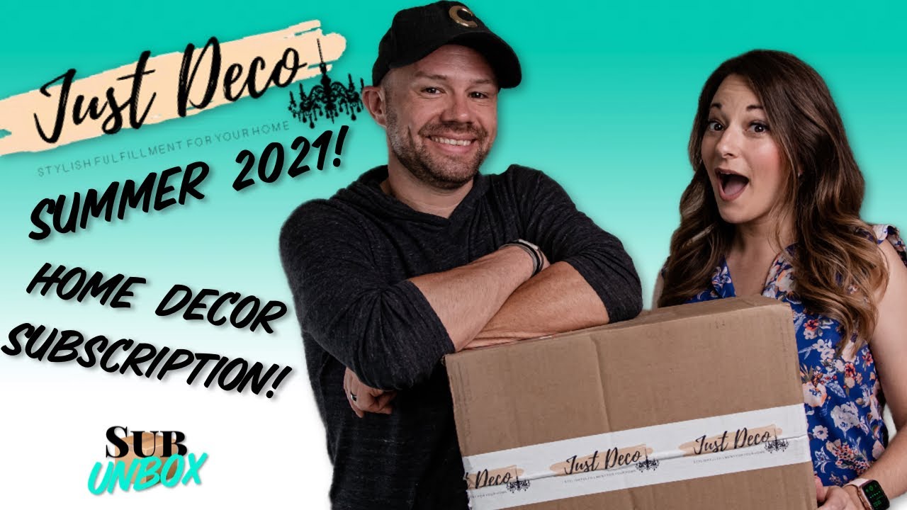 Home decor subscription box - Just Deco | Summer 2021 - YouTube
