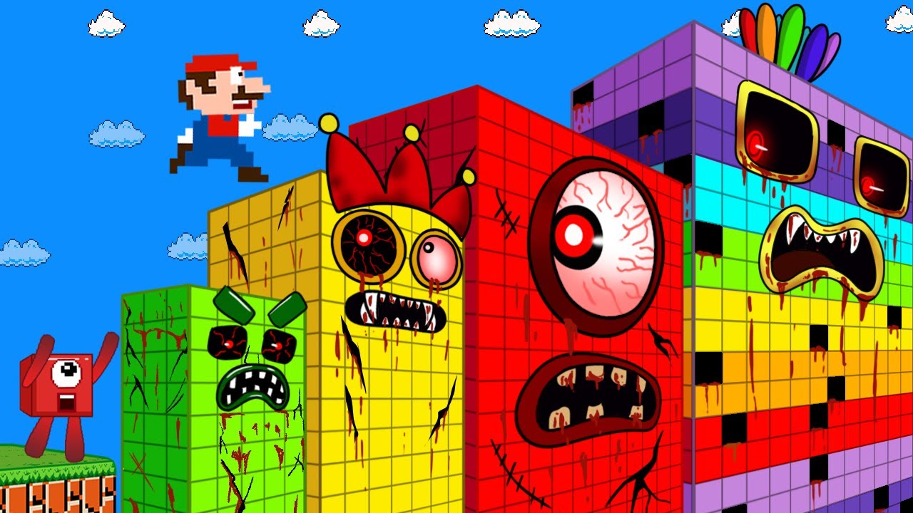 Ultimate Clash: What if Mario and Numberblocks 1 Escape Zombie ...