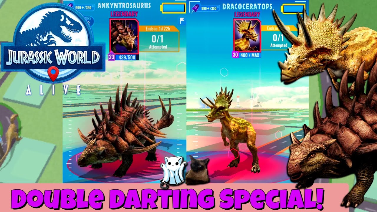 Double Darting Special! ANKYNTROSAURUS + DRACOCERATOPS- Jurassic World ...