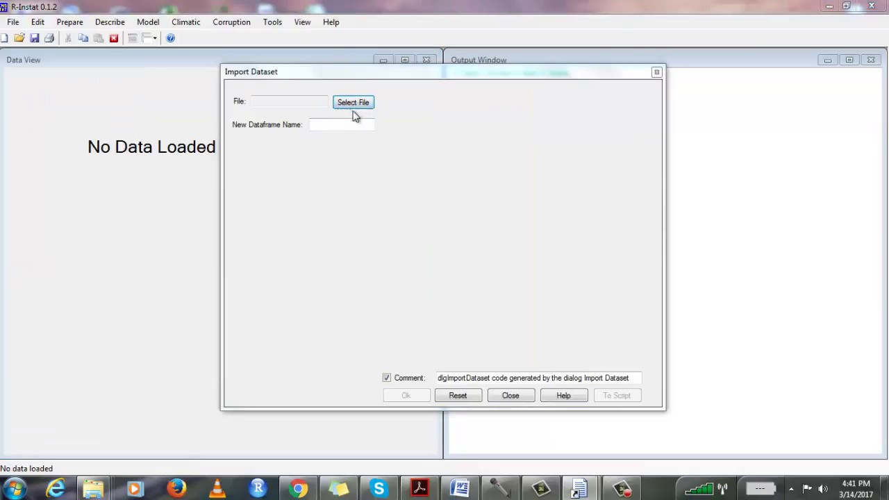 How to Open an Existing File using R-Instat - YouTube