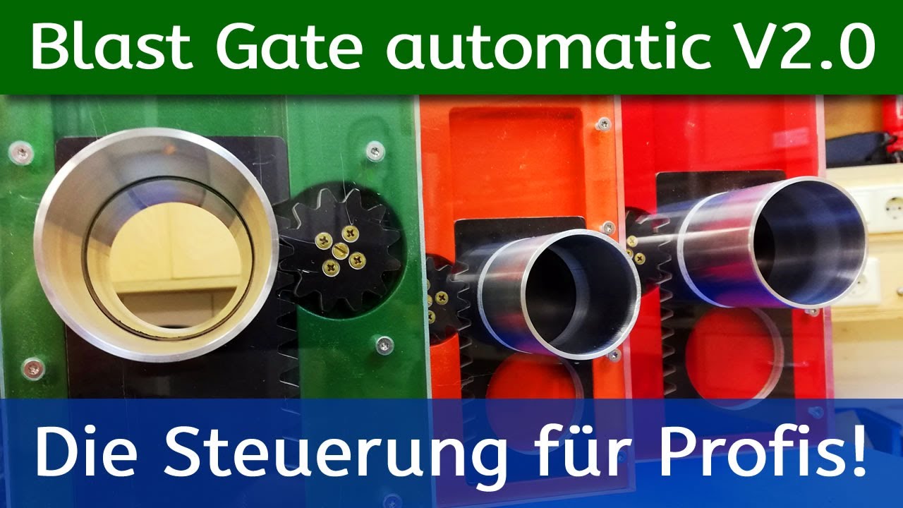 Blast Gates automatic / elektronische Schieber Version 2 - YouTube