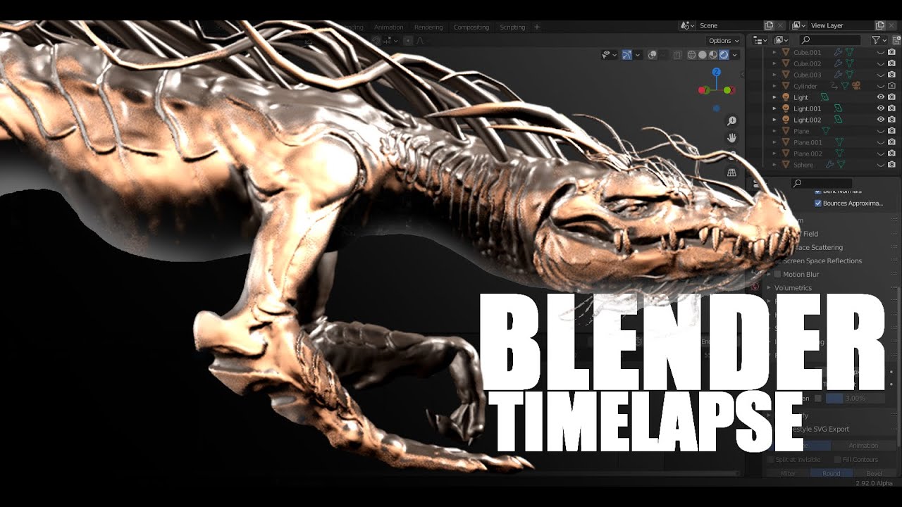 Sculpting a MYTHICAL DRAGON in Blender! - YouTube