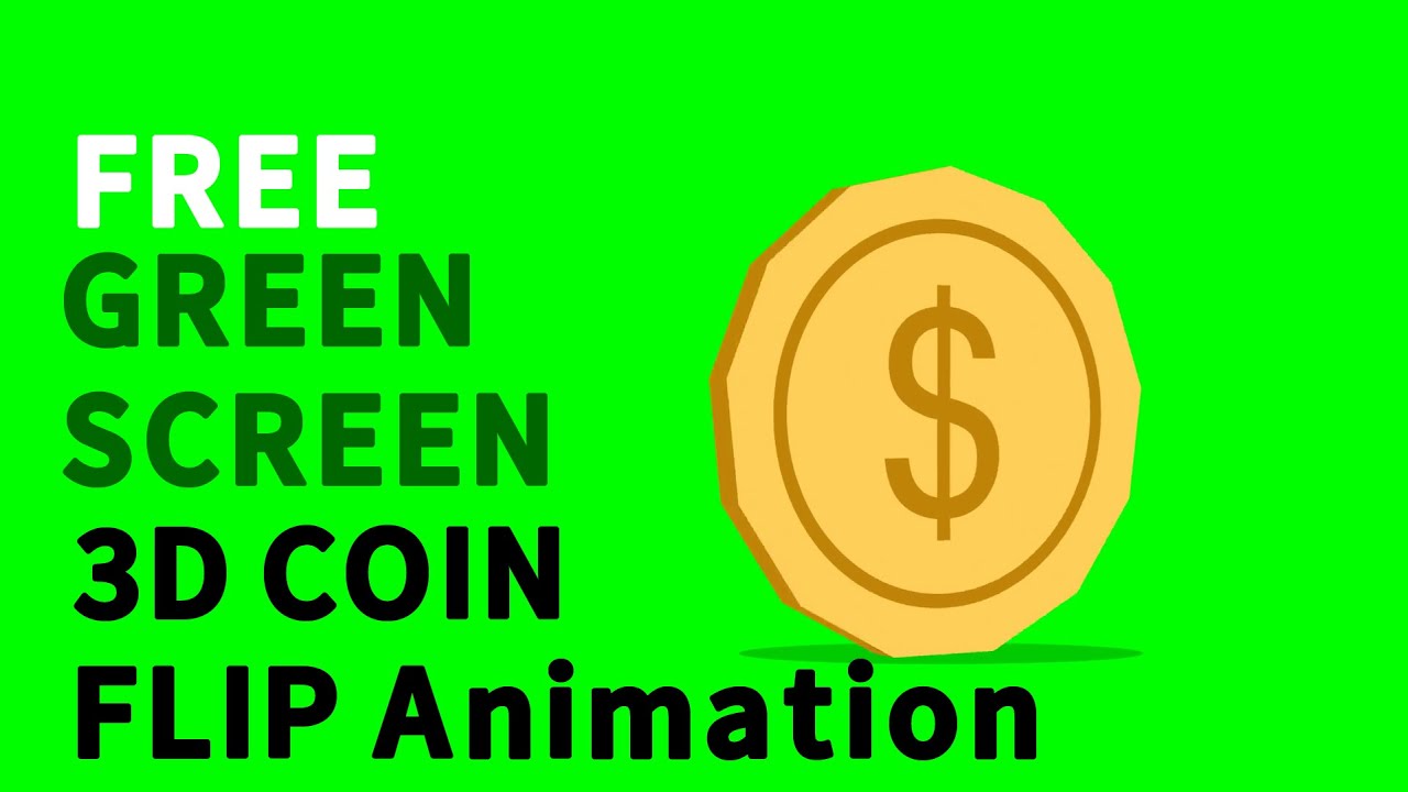 3D Coin Animation | Green Screen | Chroma | 3D Coin Flip - YouTube