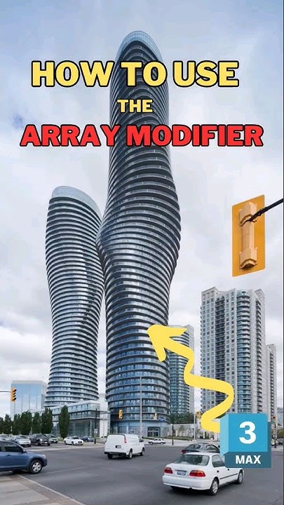 How to use Array modifier #3dsmax - YouTube