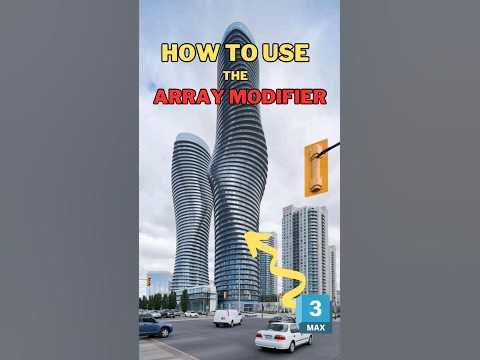 How to use Array modifier #3dsmax - YouTube