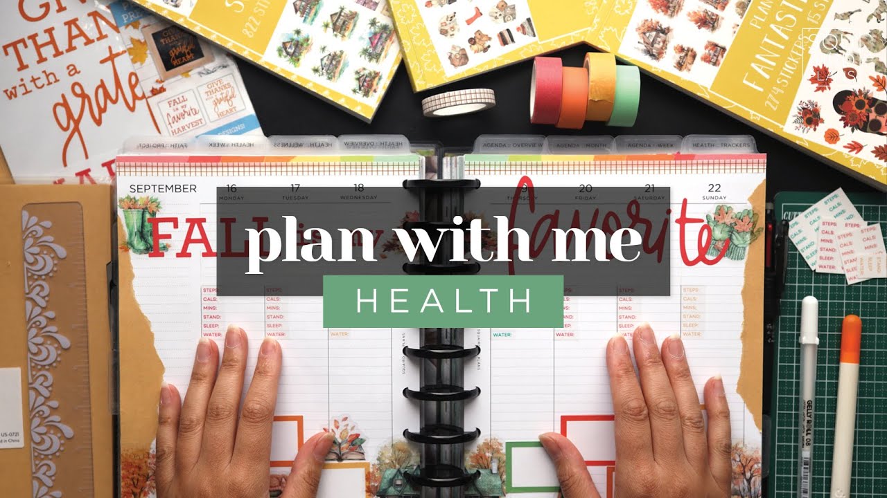 PLAN WITH ME :: Health Lined Vertical Layout Weekly Setup for Classic ...