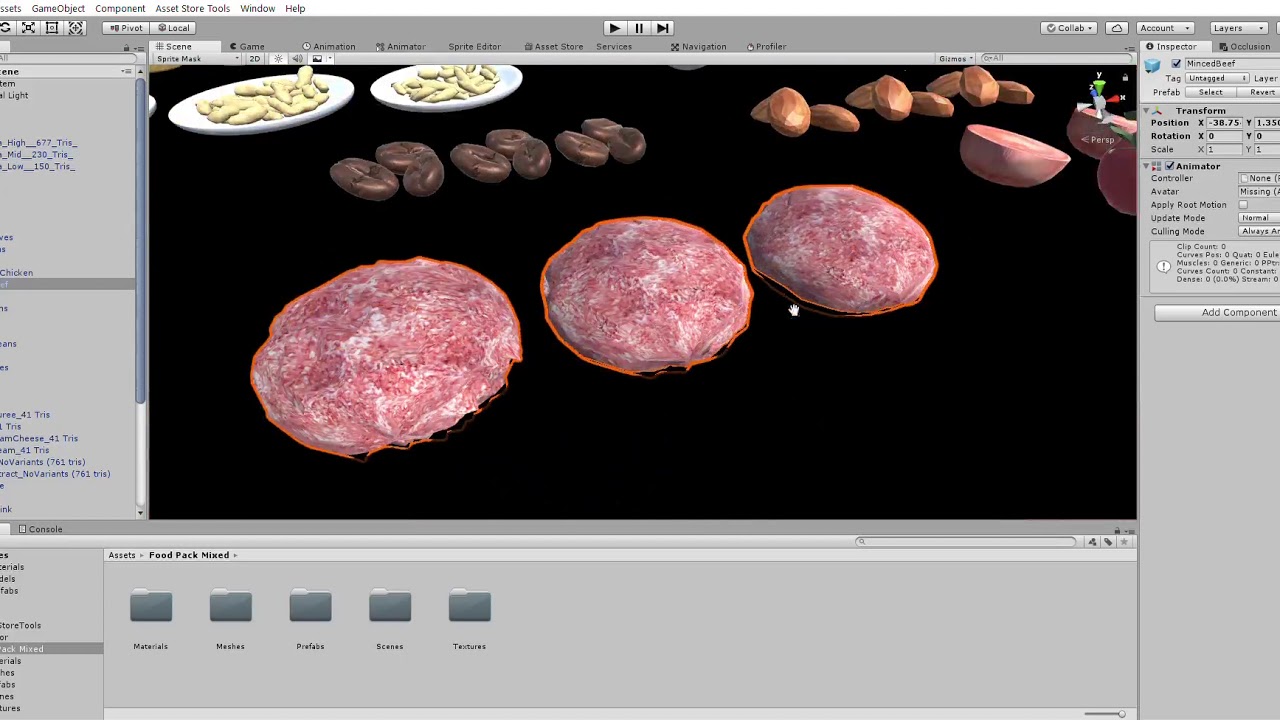 Food Pack Mixed (Unity3D Asset) - YouTube