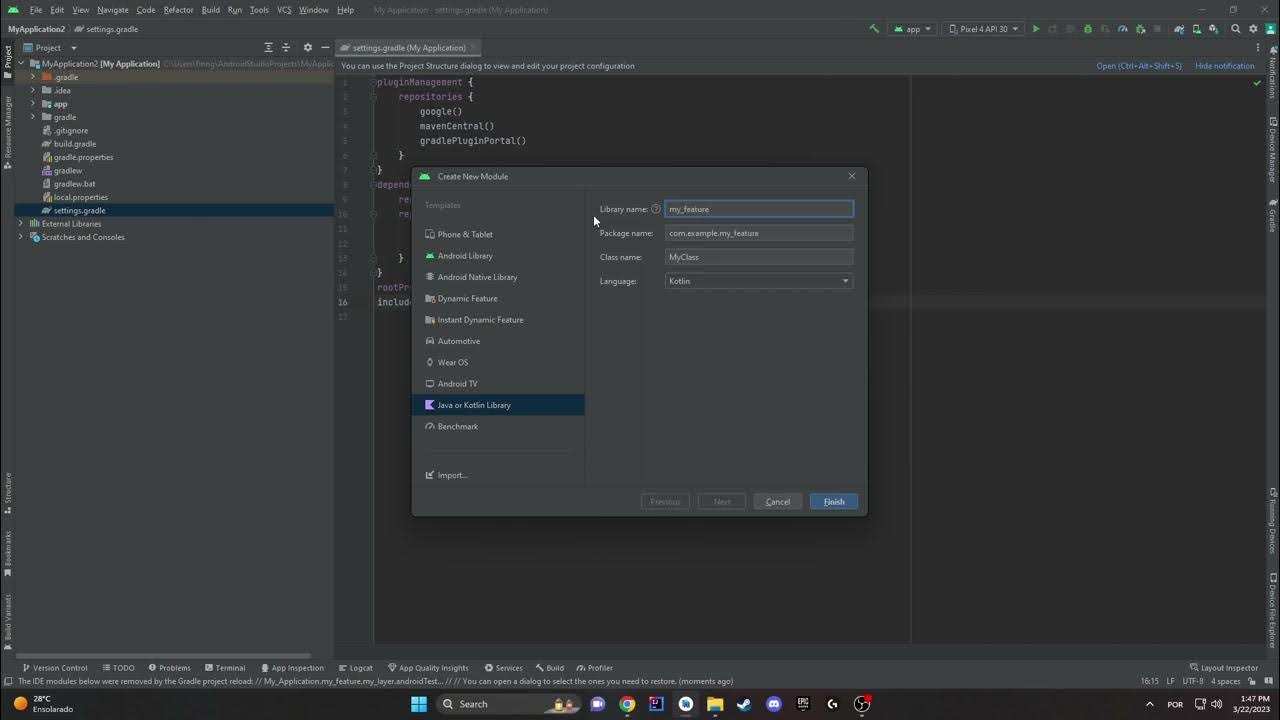 Modularização: Tutorial para criar módulos com submódulos no Android ...