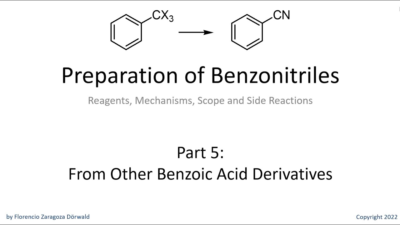 Preparation of Benzonitriles, Part 5: From Other Benzoic Acid ...