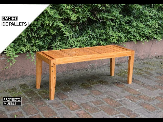 Banco De Palets De Madera Reciclados DIY Muebles Cincuenta Ideas