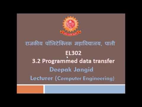EL302: UNIT 3: Programmed Data Transfer, By Deepak Jangid, Lecturer ...