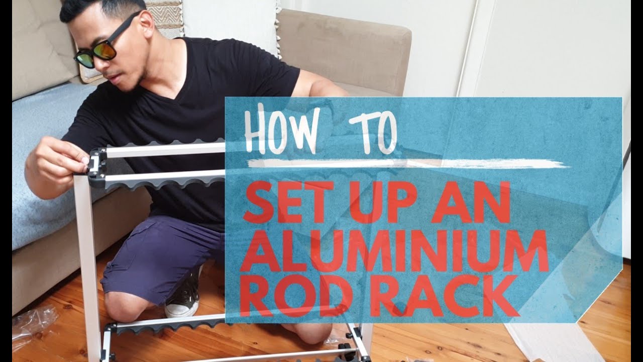 How to set up fishing rod rack [easy steps] - YouTube