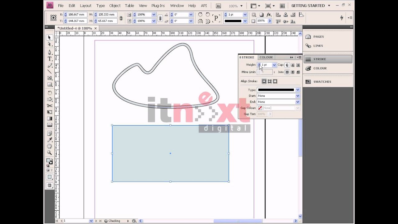 ADOBE INDESIGN CS-4 Stroke and Effect - YouTube